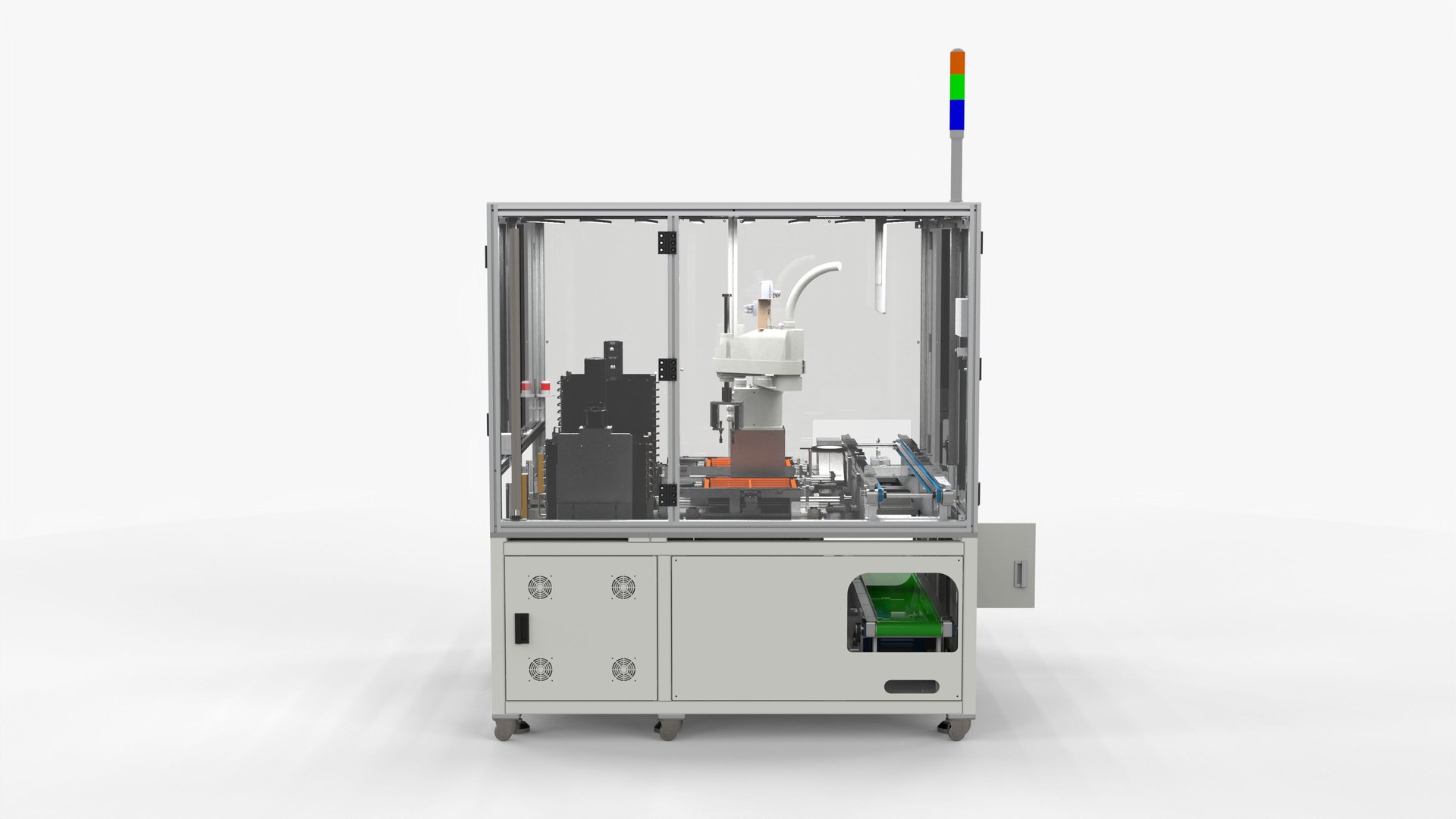 Automatic Tray Feeding and Assembly Line 3D model - TurboSquid 1972492