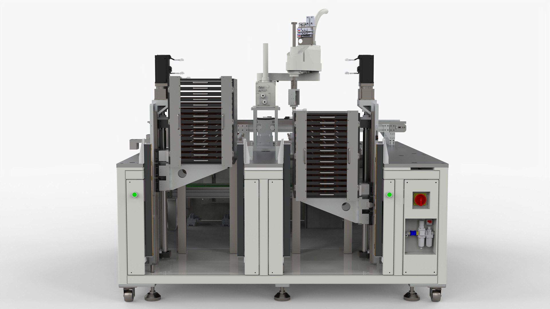 Automatic Tray Feeding and Assembly Line 3D model - TurboSquid 1972492