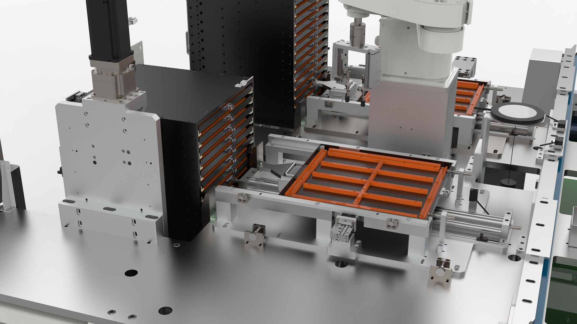 Automatic Tray Feeding and Assembly Line 3D model - TurboSquid 1972492