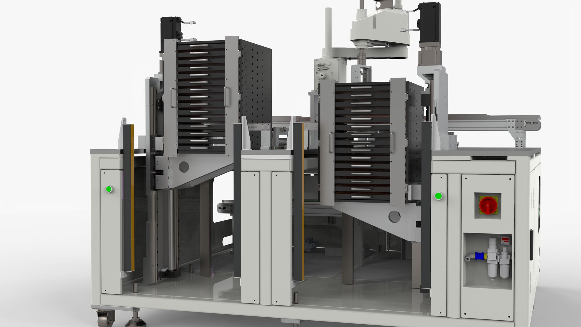 Automatic Tray Feeding and Assembly Line 3D model - TurboSquid 1972492