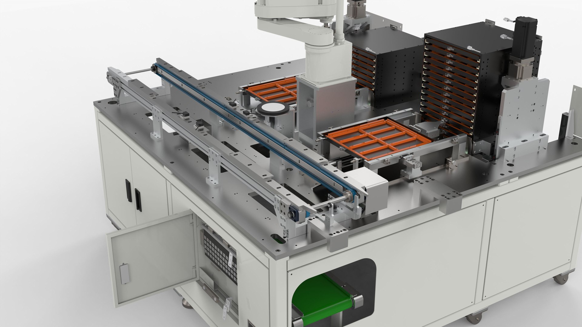 Automatic Tray Feeding and Assembly Line 3D model - TurboSquid 1972492