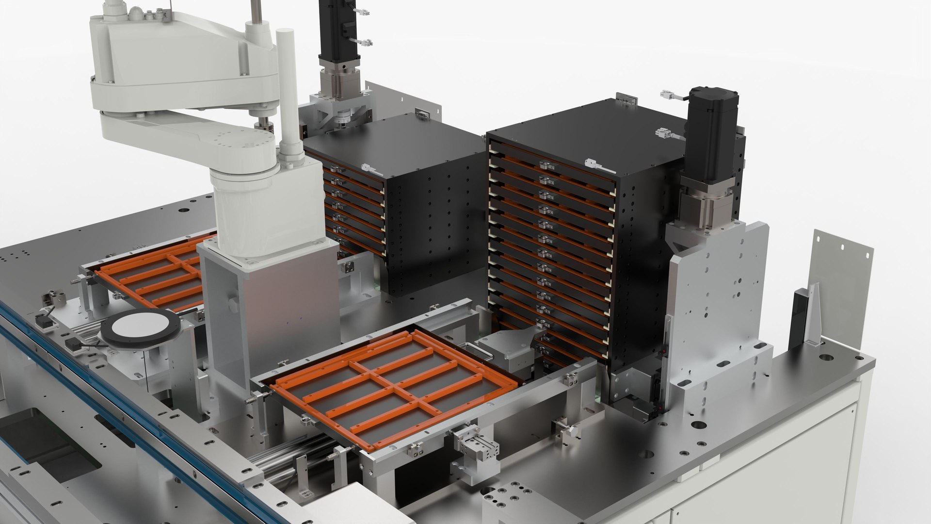 Automatic Tray Feeding and Assembly Line 3D model - TurboSquid 1972492