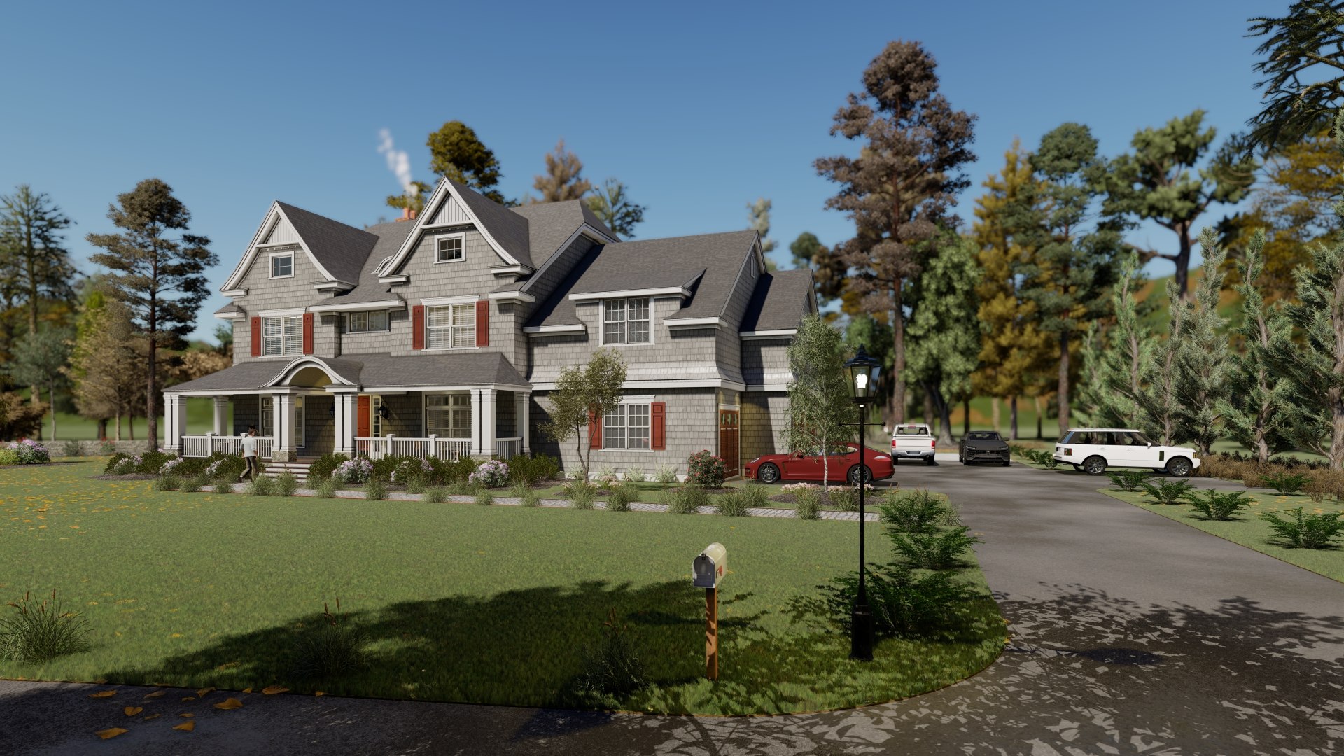 Contemporary Farmhouse 3D Model - TurboSquid 1897343