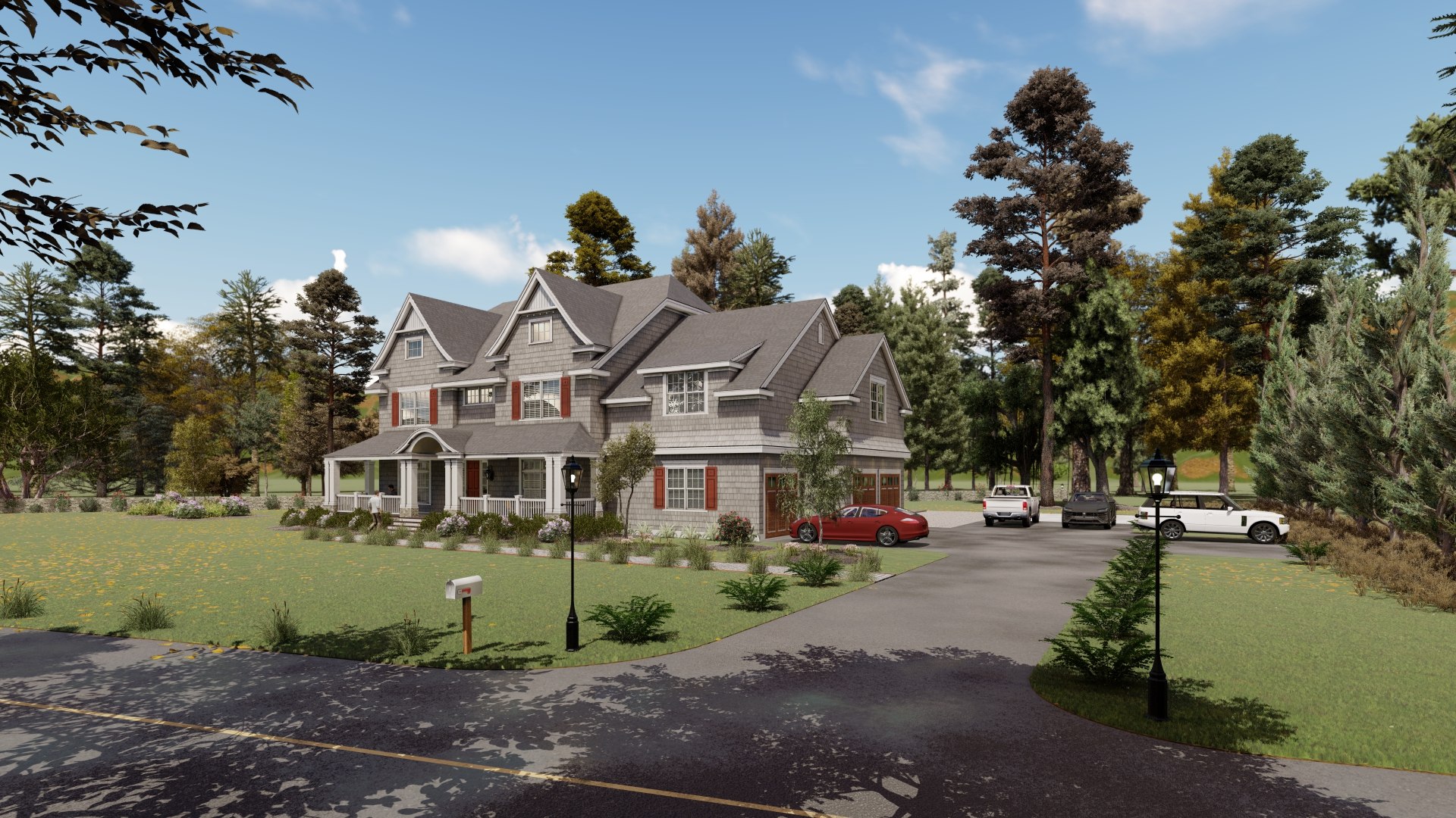 Contemporary Farmhouse 3D Model - TurboSquid 1897343