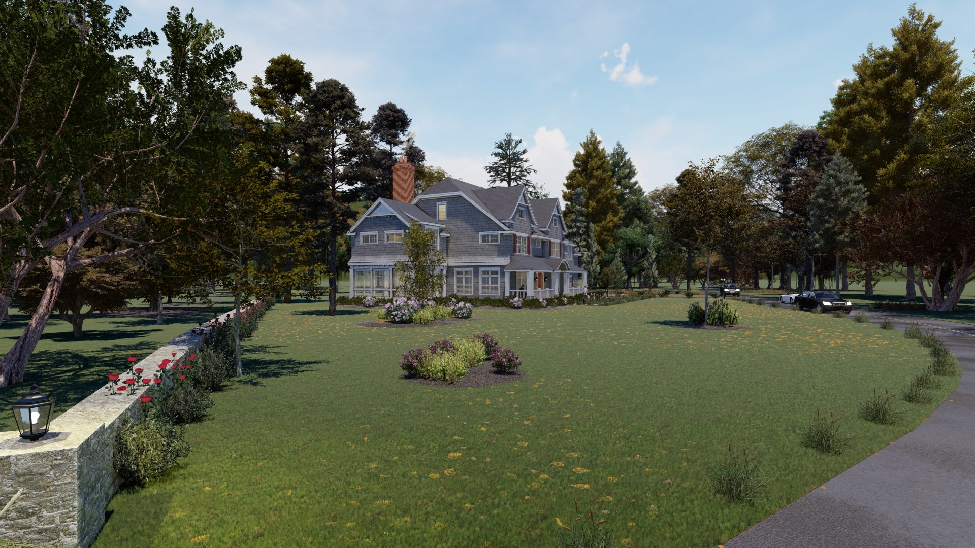 Contemporary Farmhouse 3D Model - TurboSquid 1897343