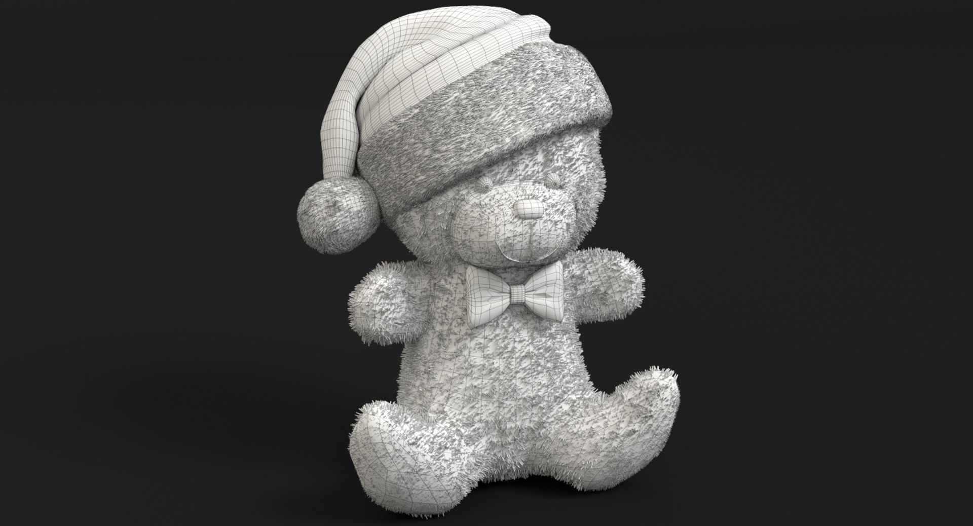 Christmas Teddy Bear 3d Model