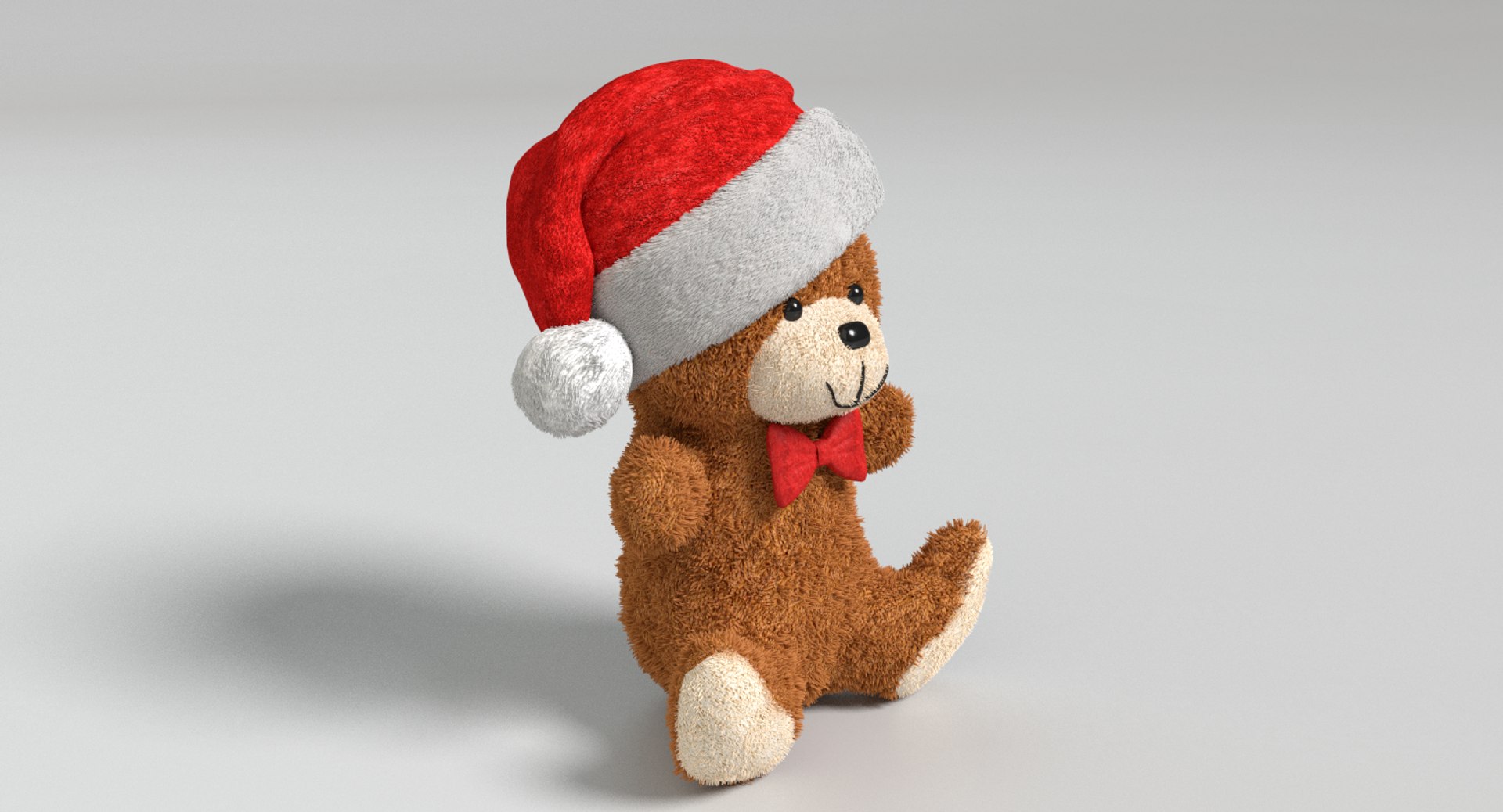 Christmas Teddy Bear 3d Model