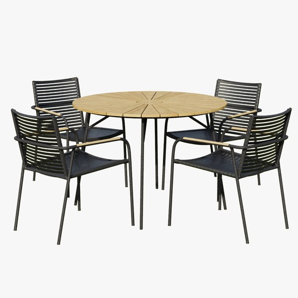 Jysk RANGSTRUP NABE tabel chair 3D model - TurboSquid 2047126