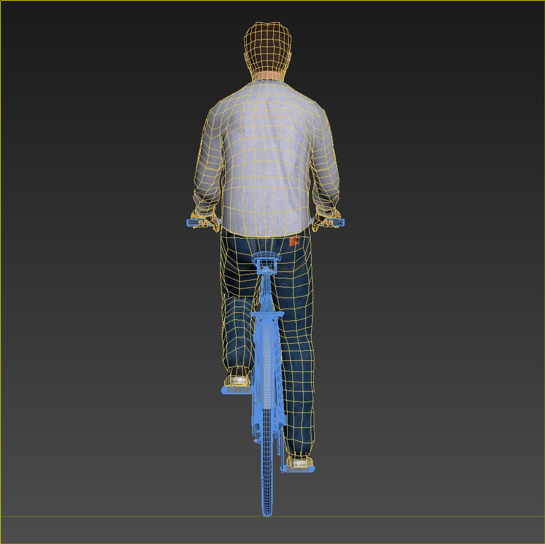 3d Model Cyclists Animation