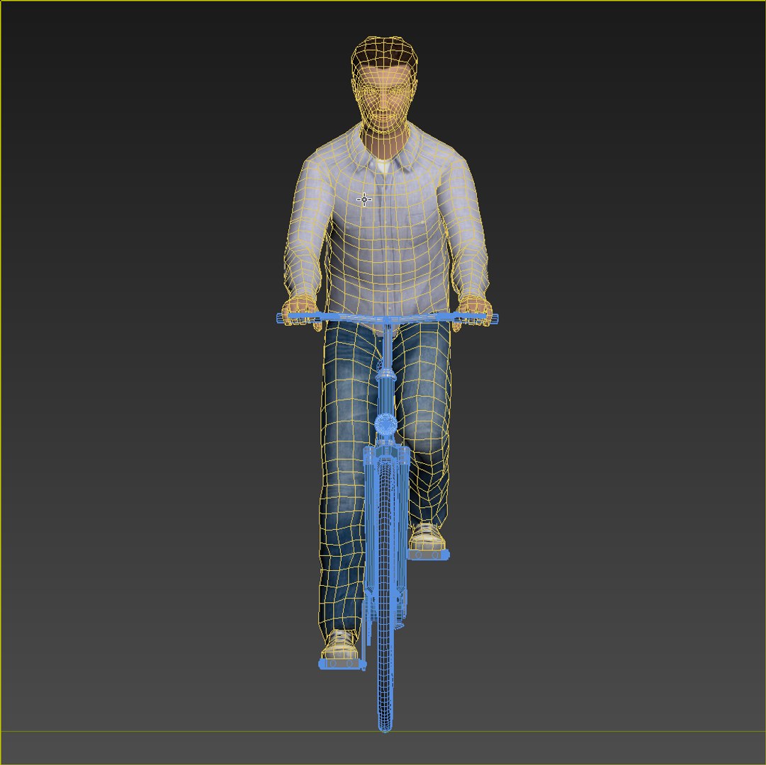 3d Model Cyclists Animation