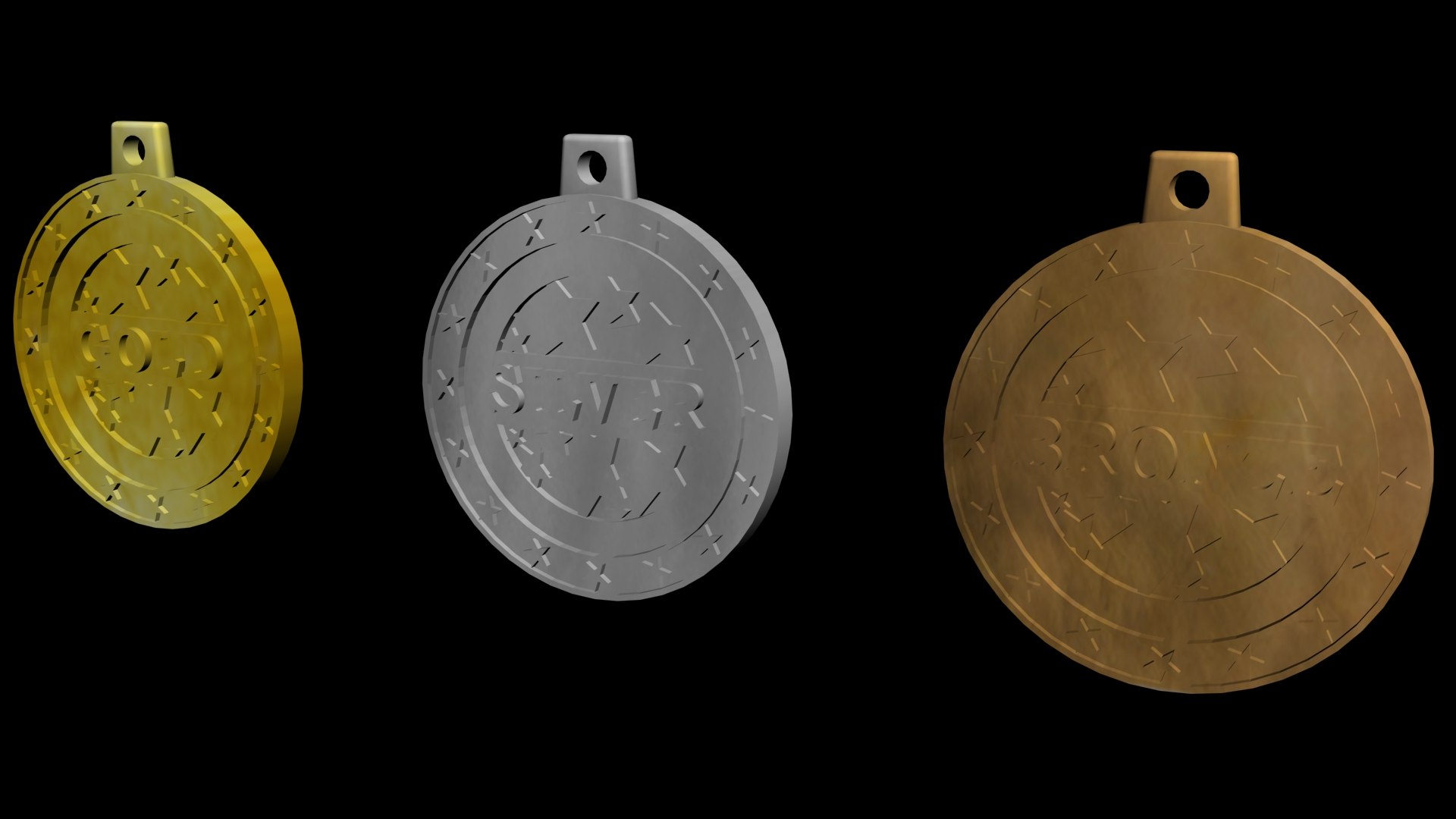 3D Medals - TurboSquid 2104985