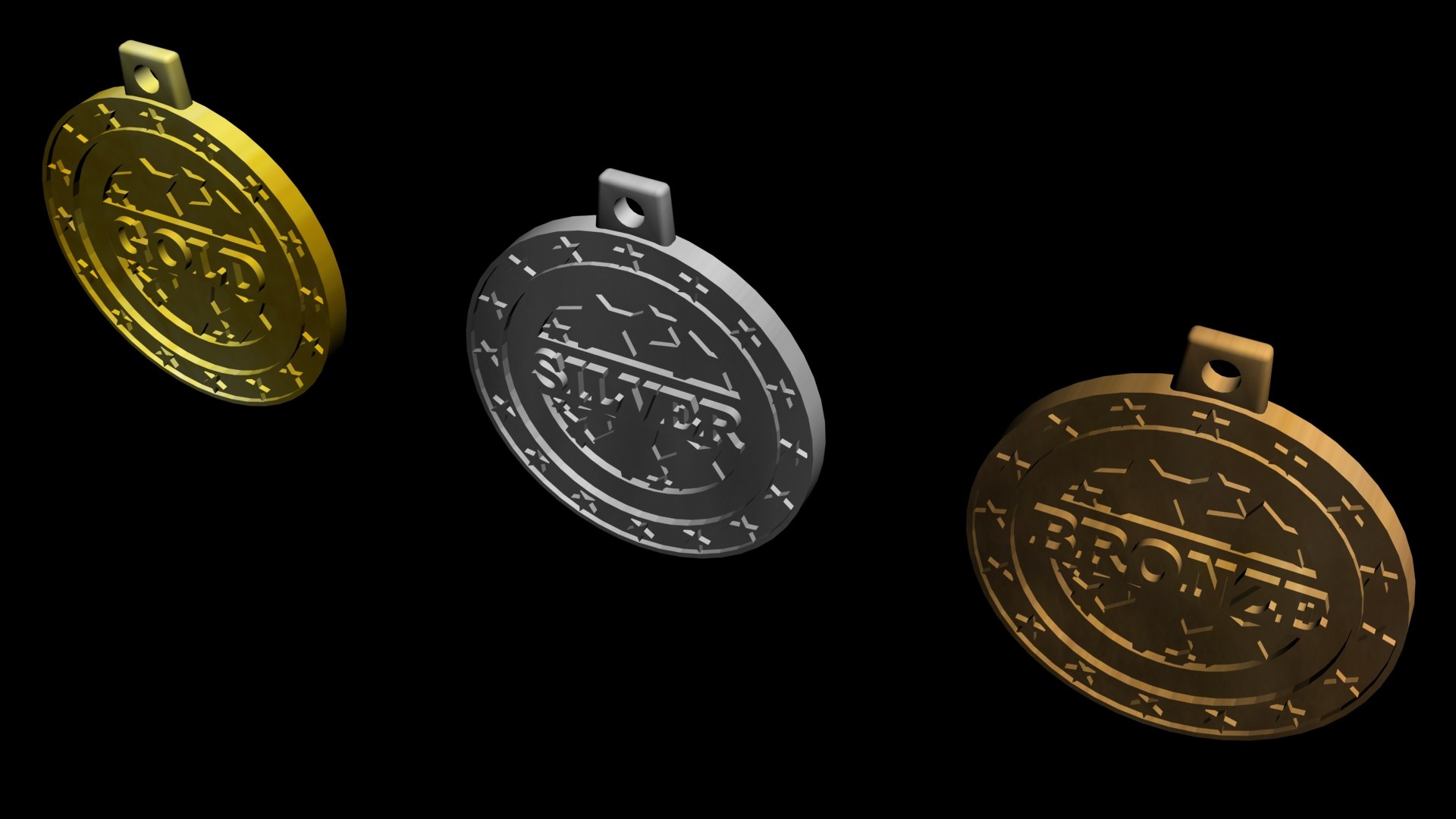 3D Medals - TurboSquid 2104985