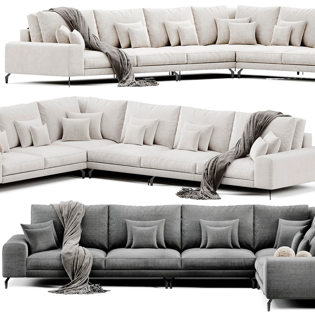 3D Model Manhattan Sofa By Bizzarto - TurboSquid 2244640