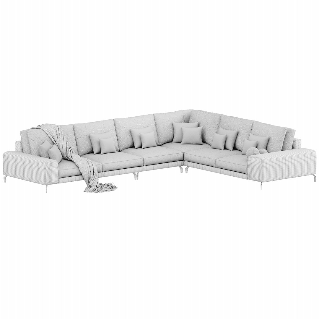 3D Model Manhattan Sofa By Bizzarto - TurboSquid 2244640