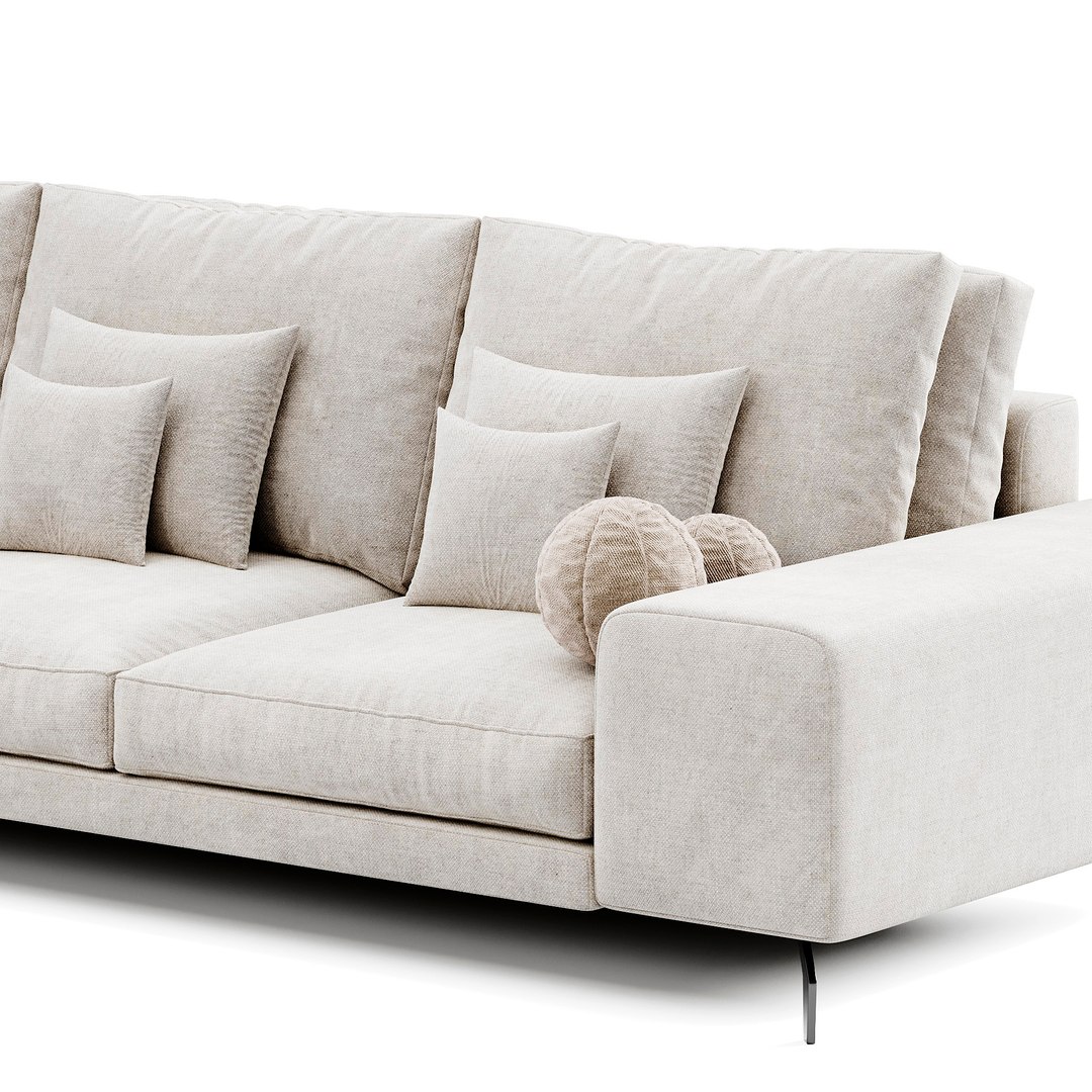3D Model Manhattan Sofa By Bizzarto - TurboSquid 2244640