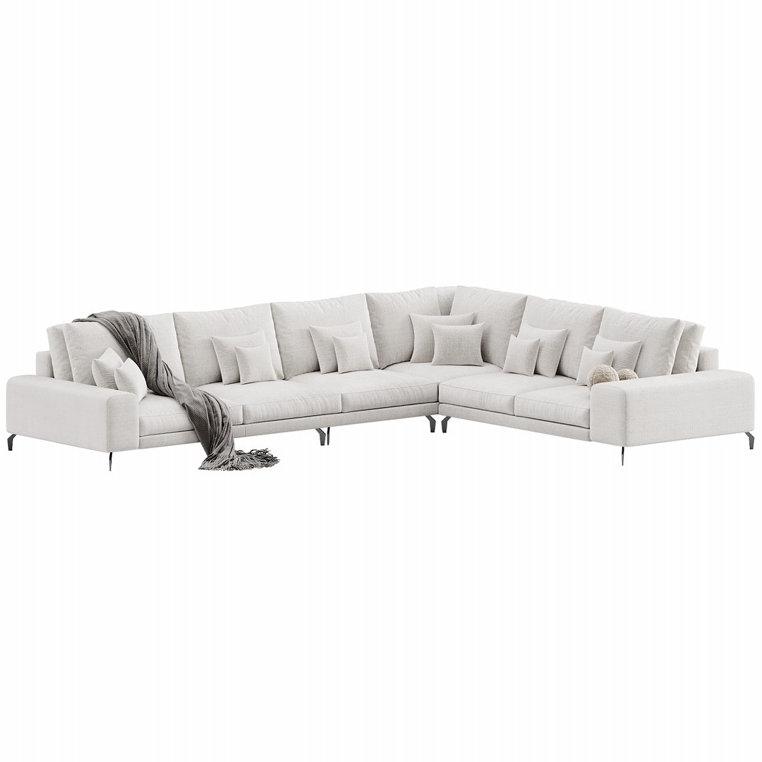 3D Model Manhattan Sofa By Bizzarto - TurboSquid 2244640