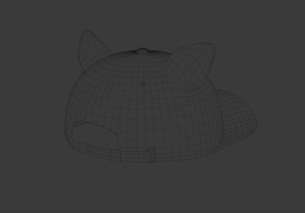 Brown cap with ears model - TurboSquid 1893228