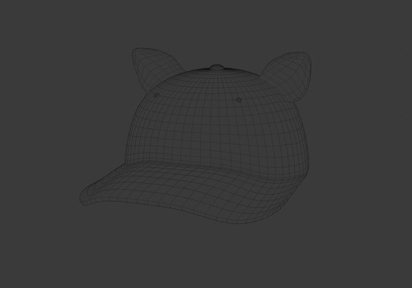 Brown cap with ears model - TurboSquid 1893228