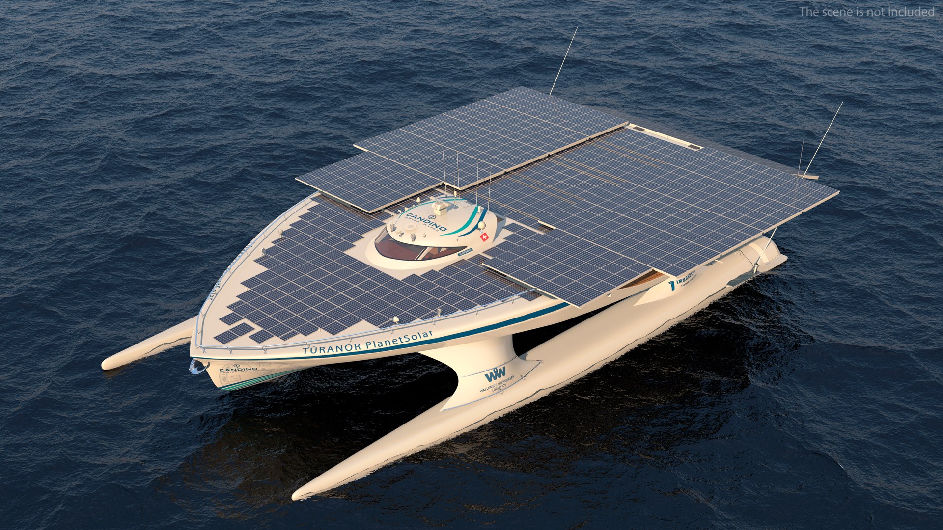 3D PlanetSolar Boat Simple Interior Rigged - TurboSquid 2121900