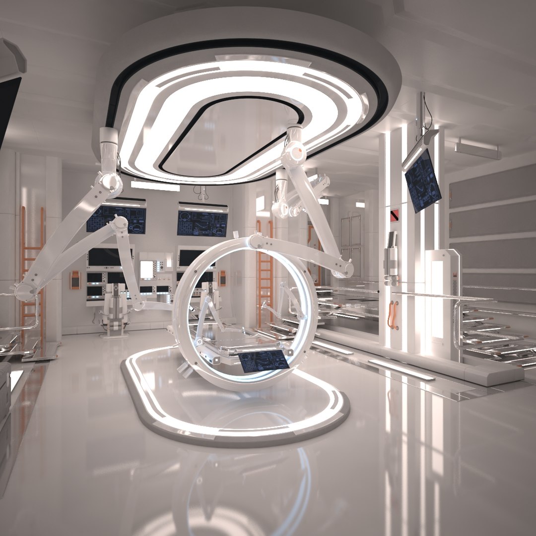 3d Futuristic Sci Fi Laboratory