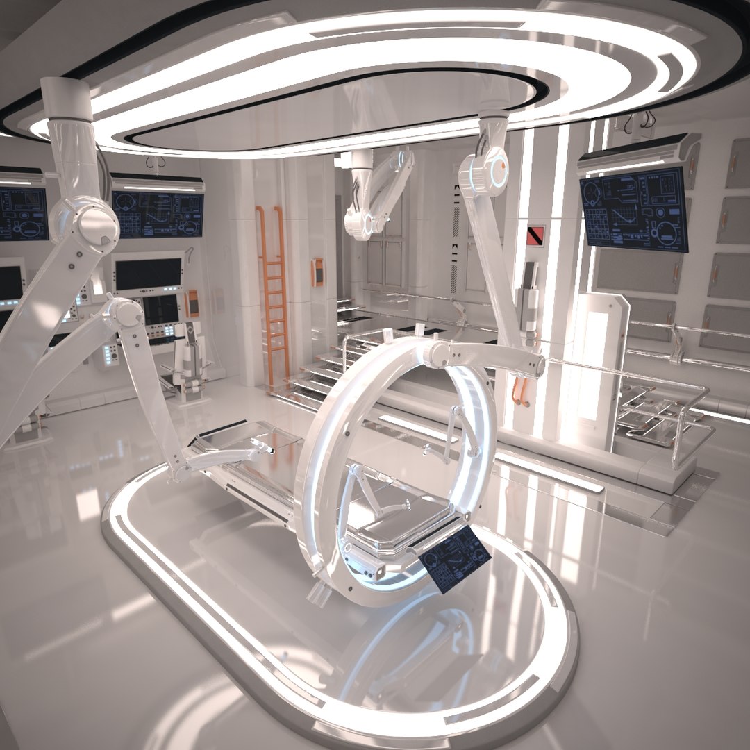 3d Futuristic Sci Fi Laboratory