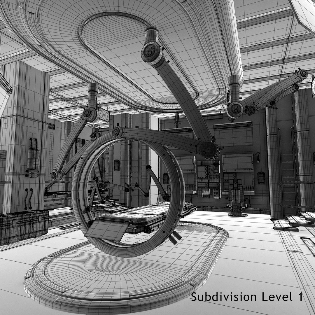 3d Futuristic Sci Fi Laboratory