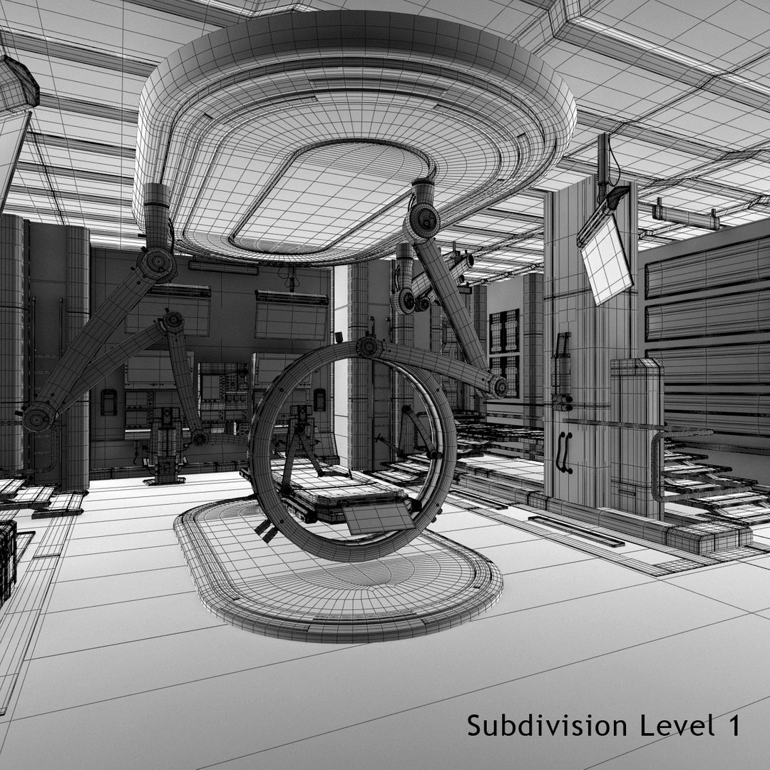 3d Futuristic Sci Fi Laboratory