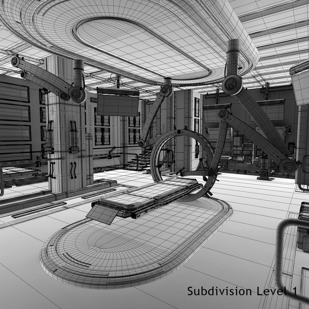 3d Futuristic Sci Fi Laboratory