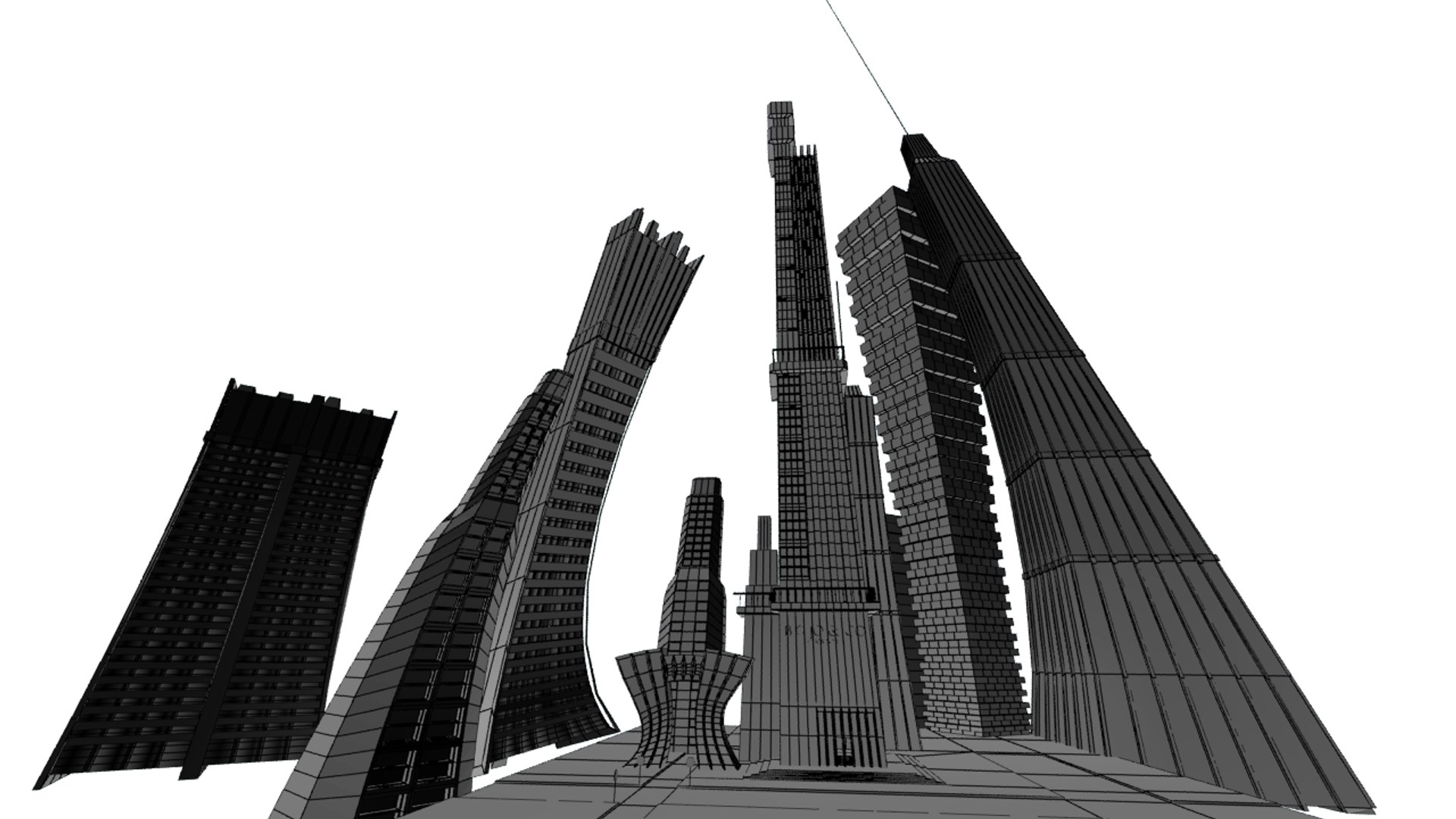 cartoony buildings max free