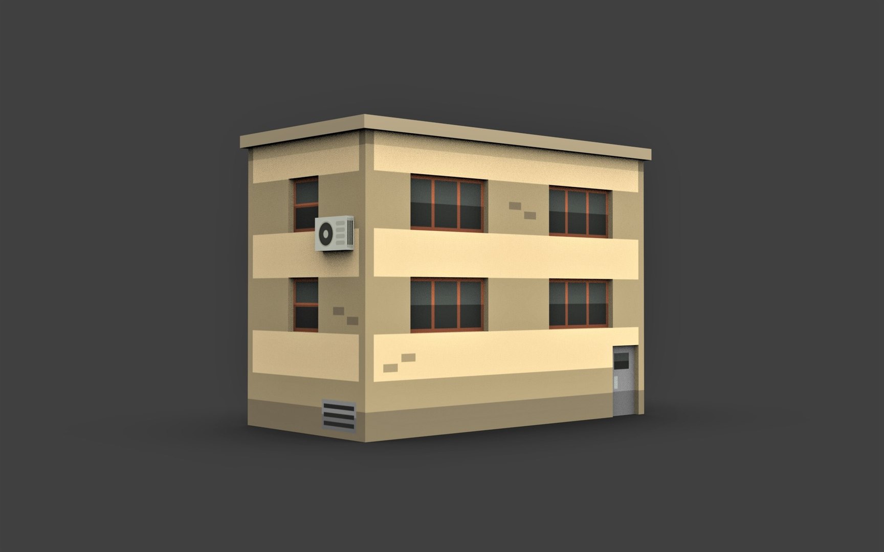 3D Cartoon Office Building 05 model - TurboSquid 2120715