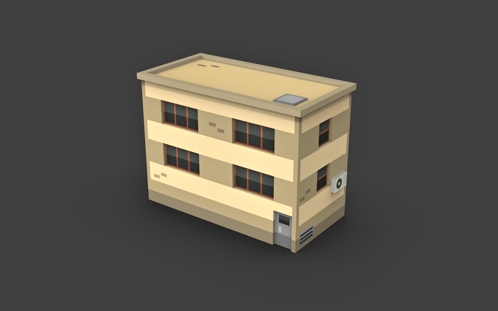 3D Cartoon Office Building 05 model - TurboSquid 2120715