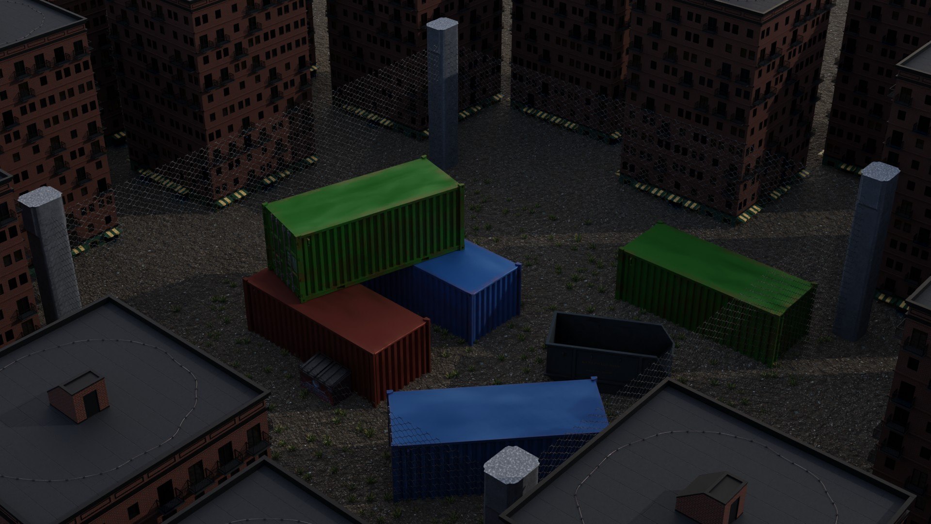 3D Videogame Map Model - TurboSquid 2030000