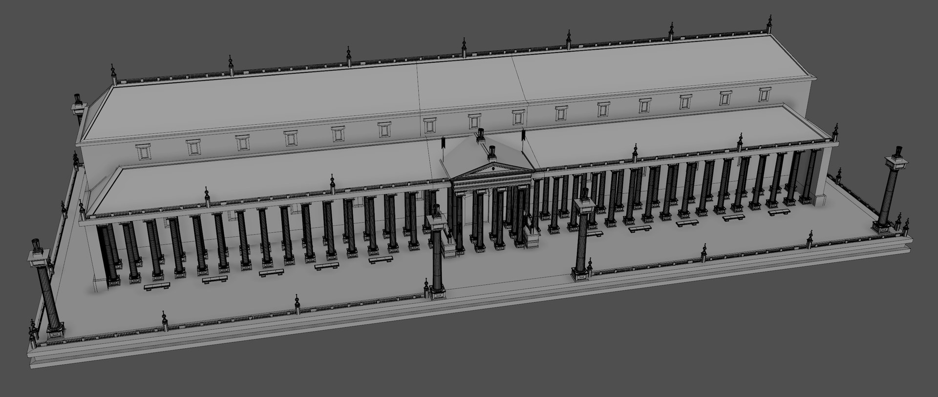 3D Model Ancient Roman Building - TurboSquid 2319182