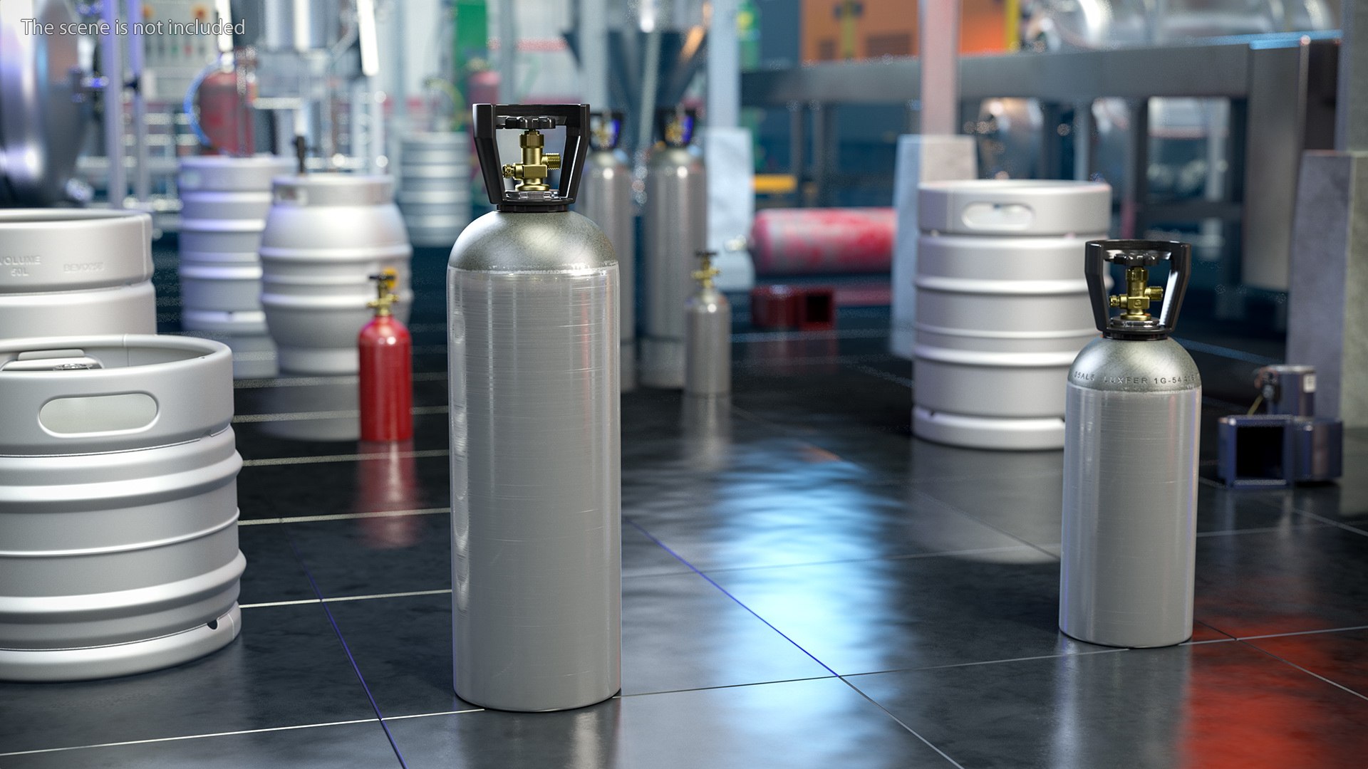 3D Beverage Gas Supplies Cylinder Model - TurboSquid 1622301