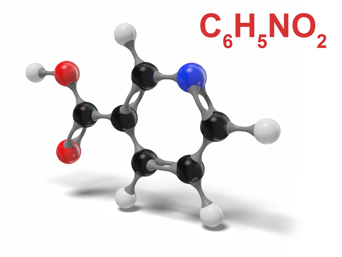 Niacin C6h5no2 Modeled 3D Model - TurboSquid 1543585