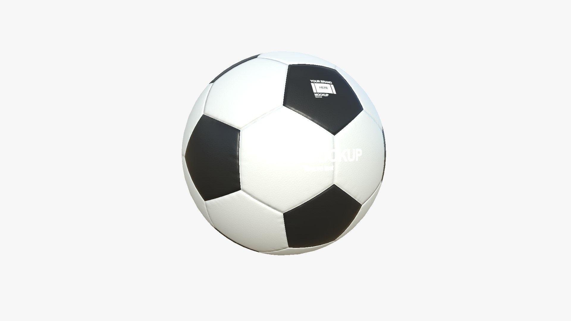 Soccer Ball 02 - Blank Mock Up Basic Template 3D Model - TurboSquid 2112488