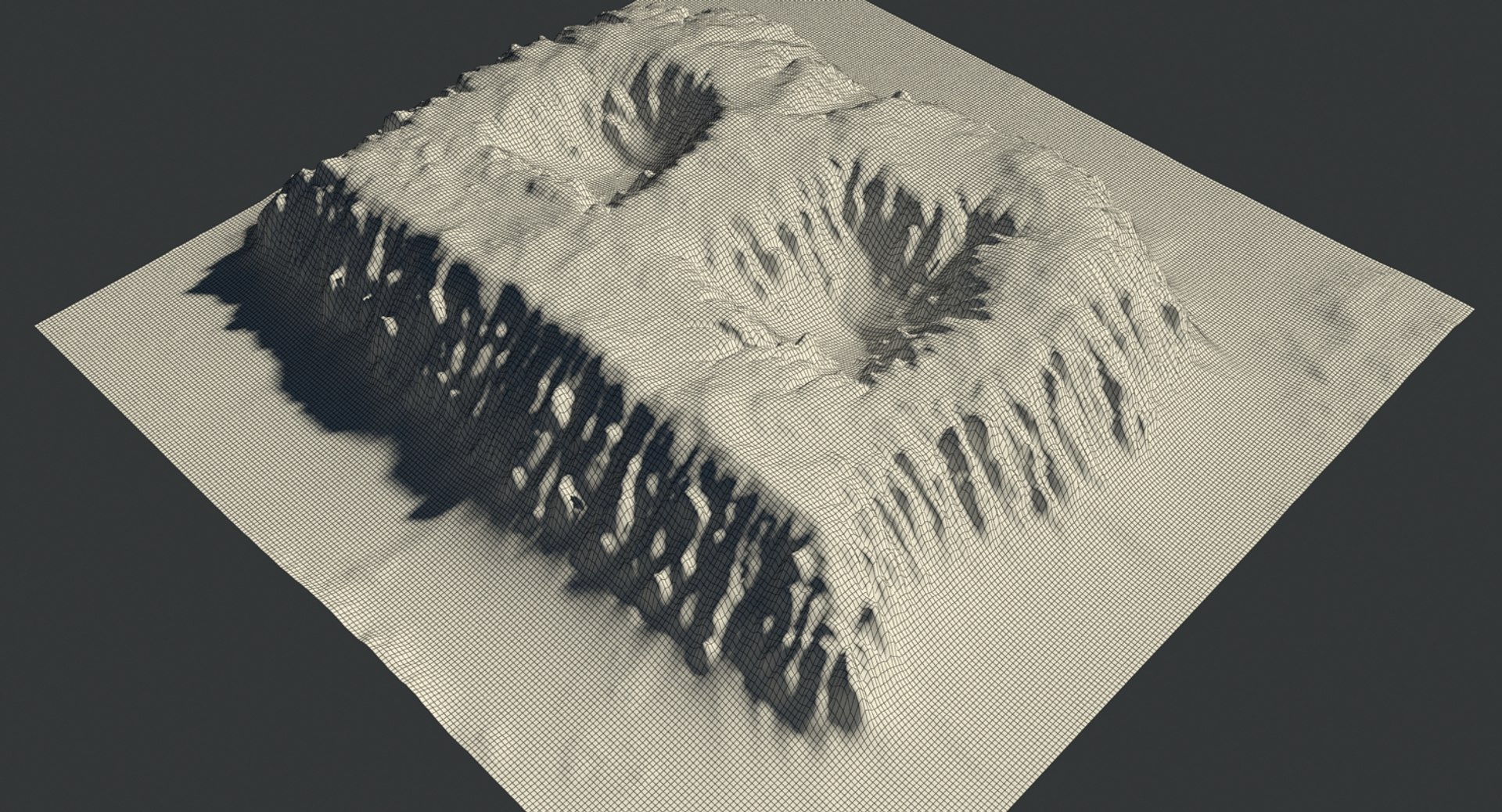 Alphabet terrain 3D model - TurboSquid 1187933