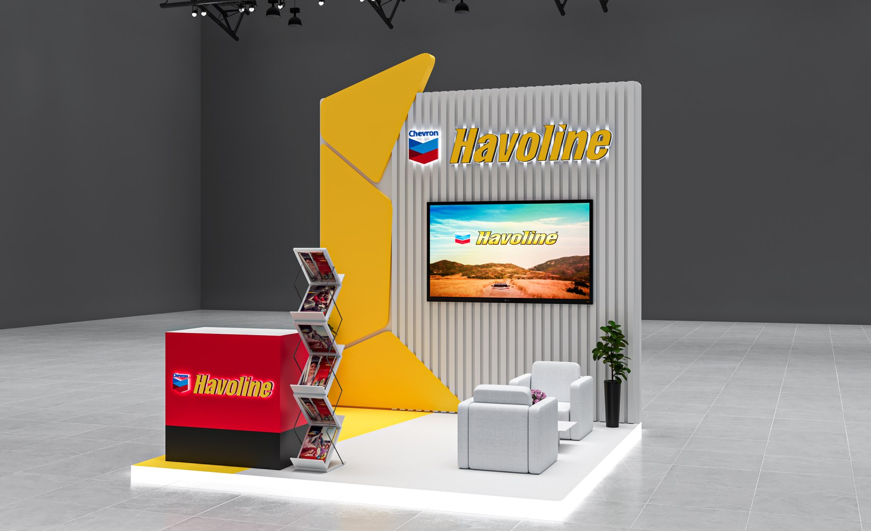 3D booth 3x3 - TurboSquid 2139589