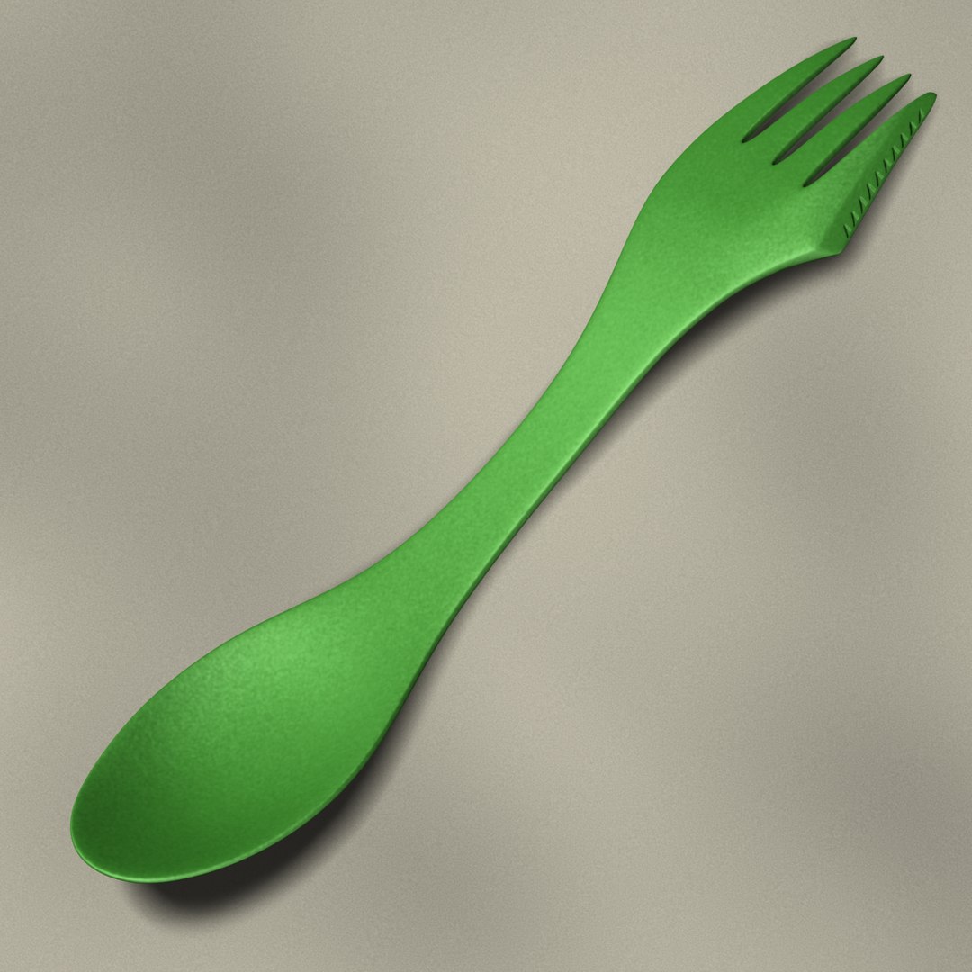 3d Model Camping Spork