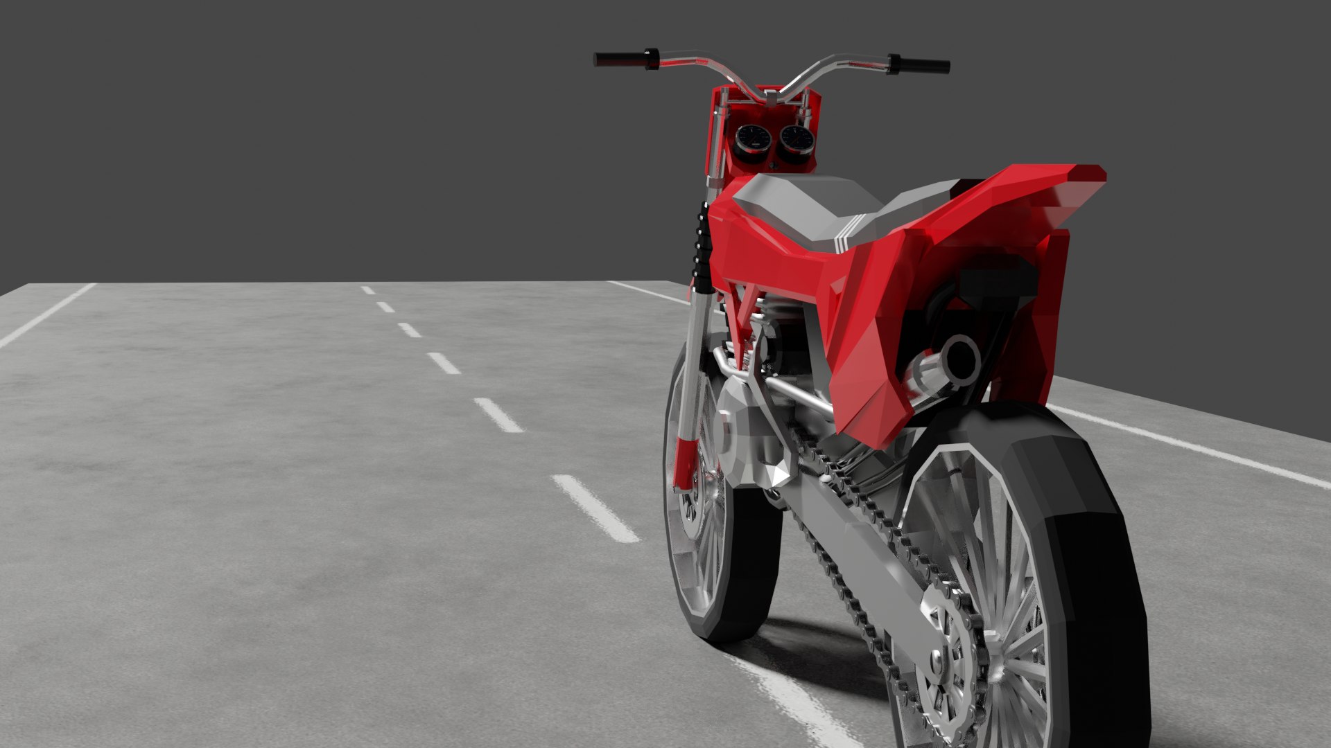 3D model motorcycle cross blend FBX - TurboSquid 1912090