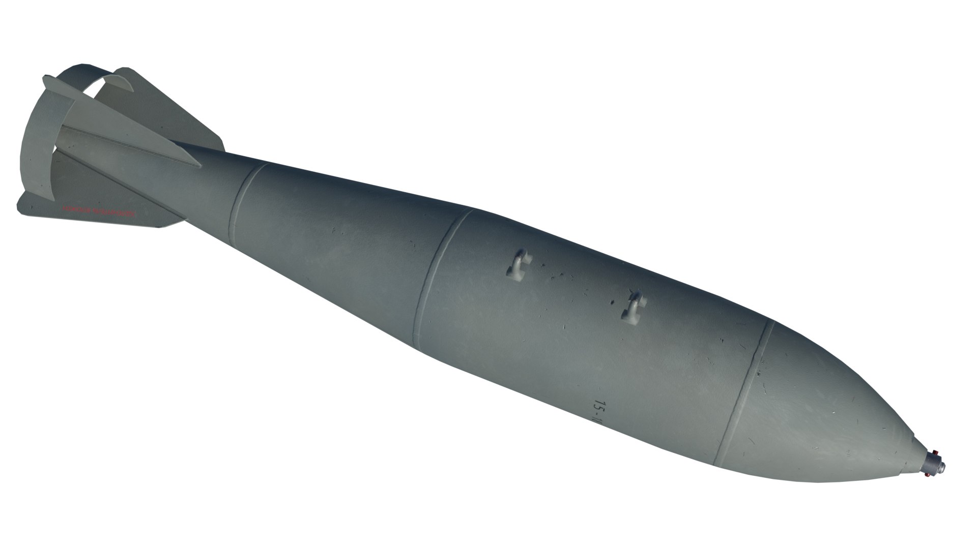 FAB500-M62 Soviet Russian Aircraft Bomb Game Ready PBR Model 3D ...