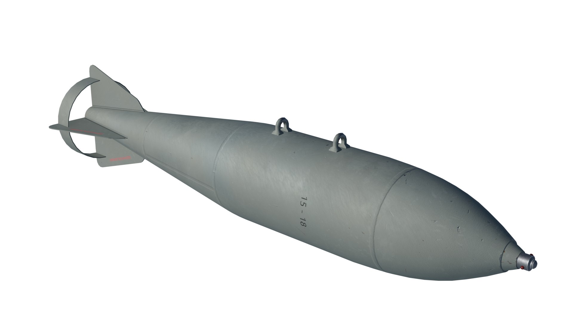 FAB500-M62 Soviet Russian Aircraft Bomb Game Ready PBR Model 3D ...