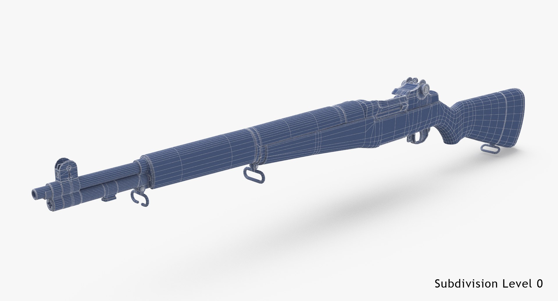 m1 garand wwii - 3d model