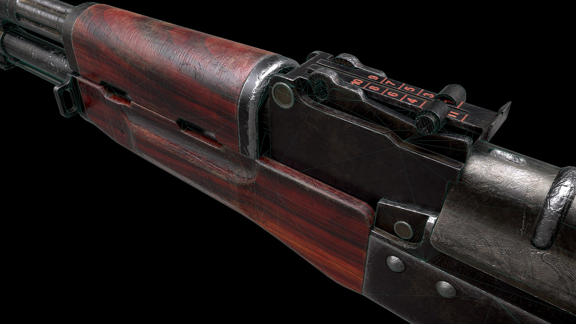 AKM Rifle - PBR Game Ready 3D model - TurboSquid 2058244