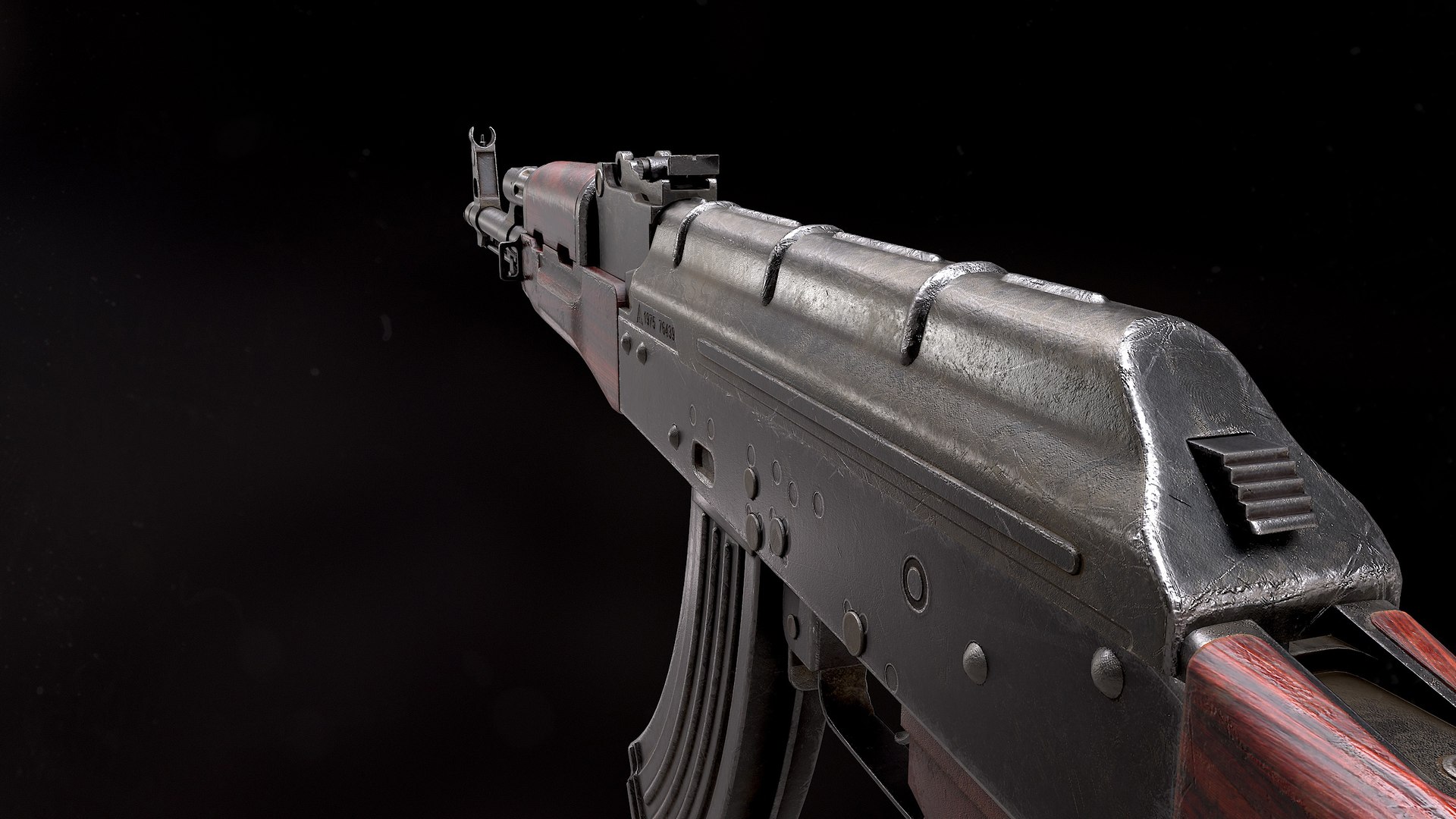 AKM Rifle - PBR Game Ready 3D model - TurboSquid 2058244