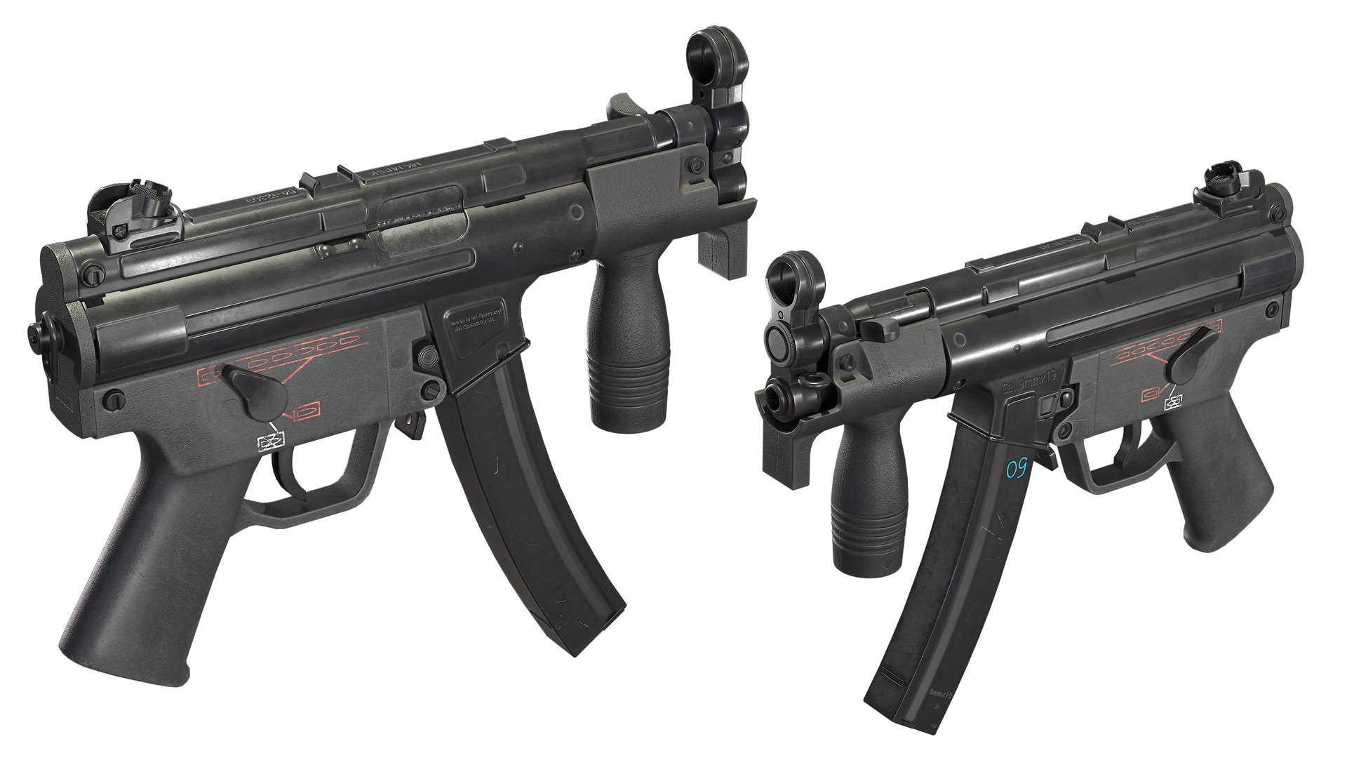 MP5k Submachine Gun 3D Model - TurboSquid 2013830