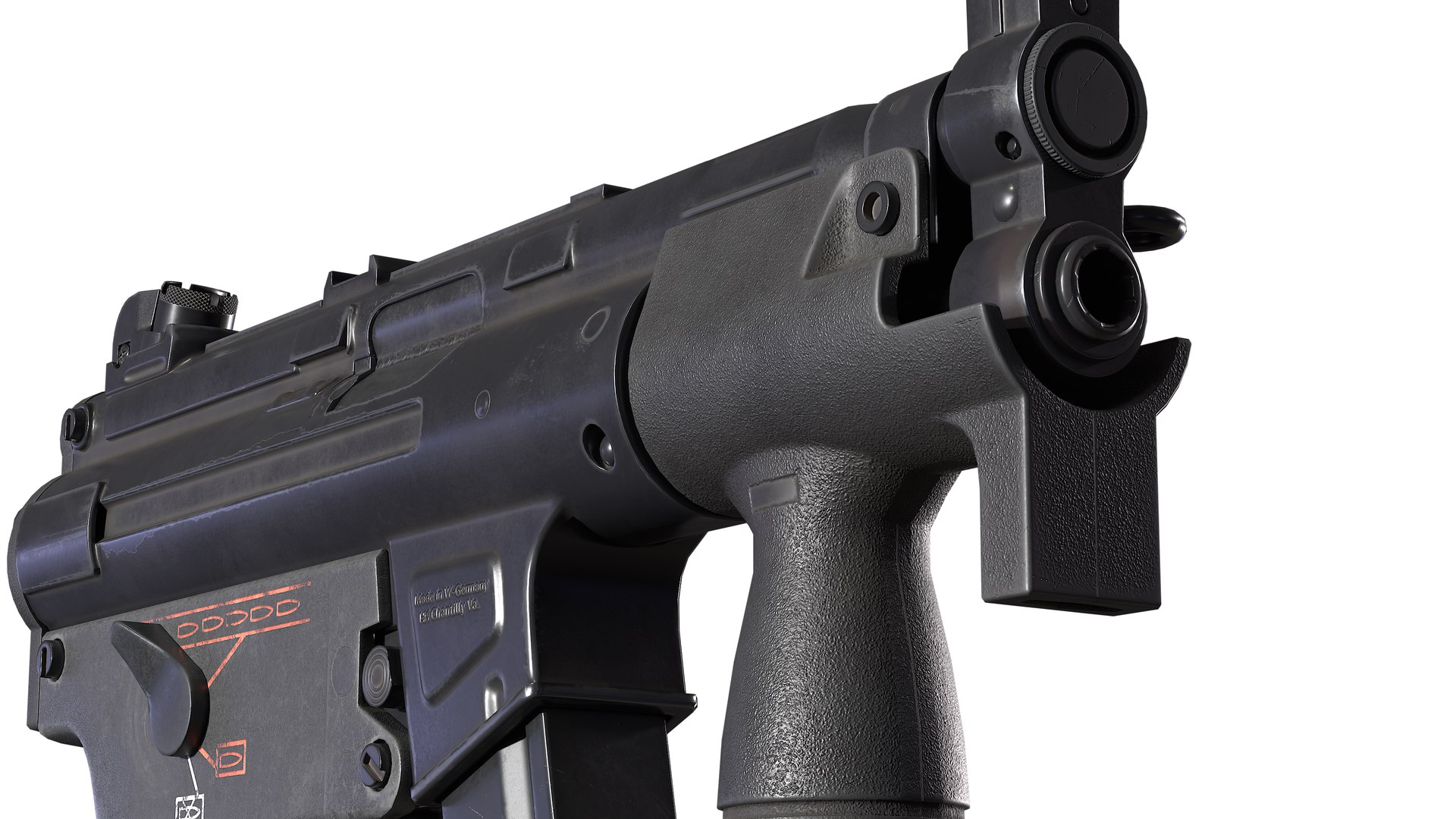 MP5k Submachine Gun 3D Model - TurboSquid 2013830