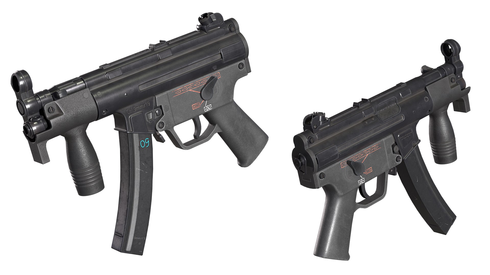 MP5k Submachine Gun 3D Model - TurboSquid 2013830