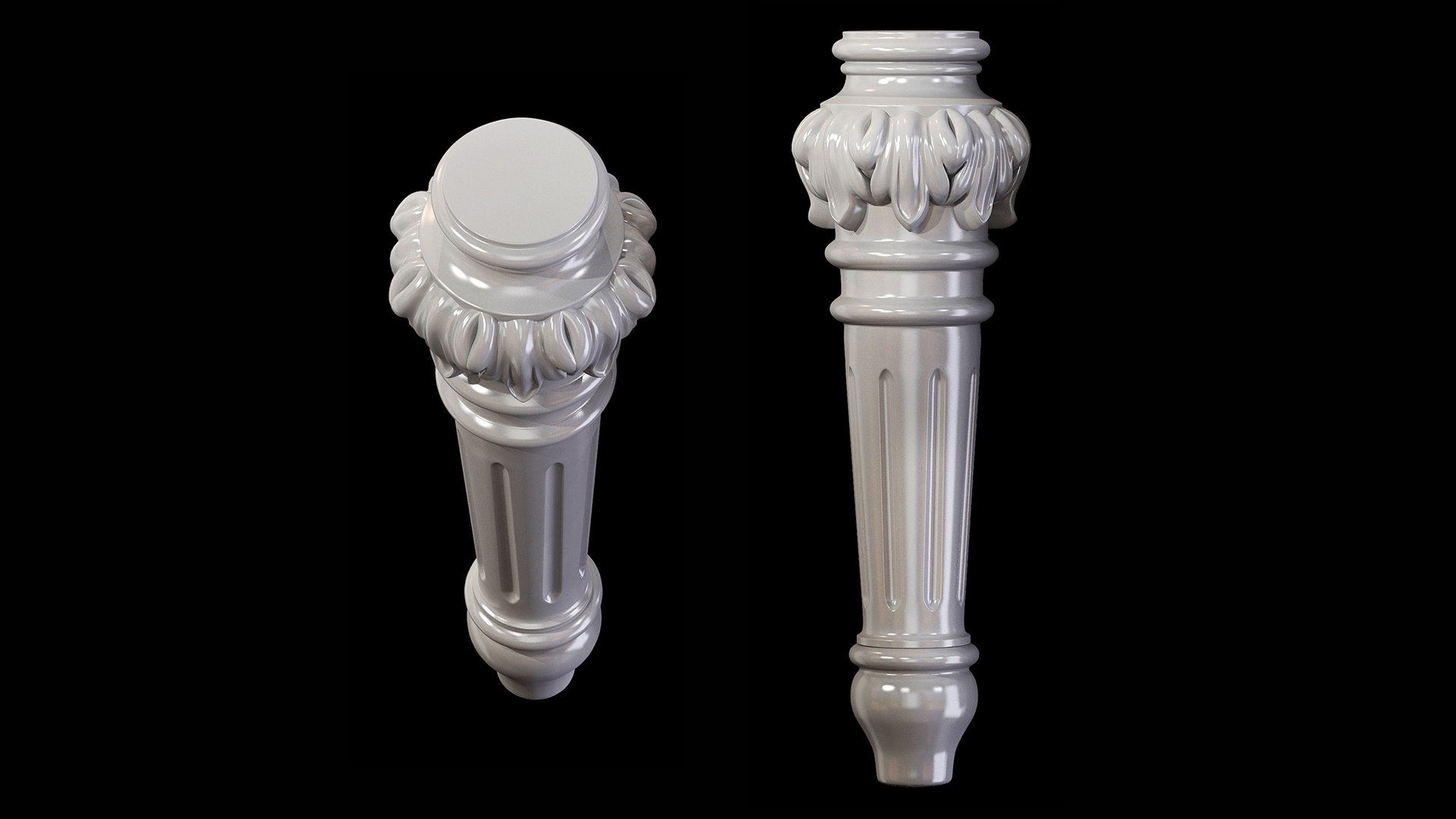 Classic Leg 006 3D Model - TurboSquid 1736329