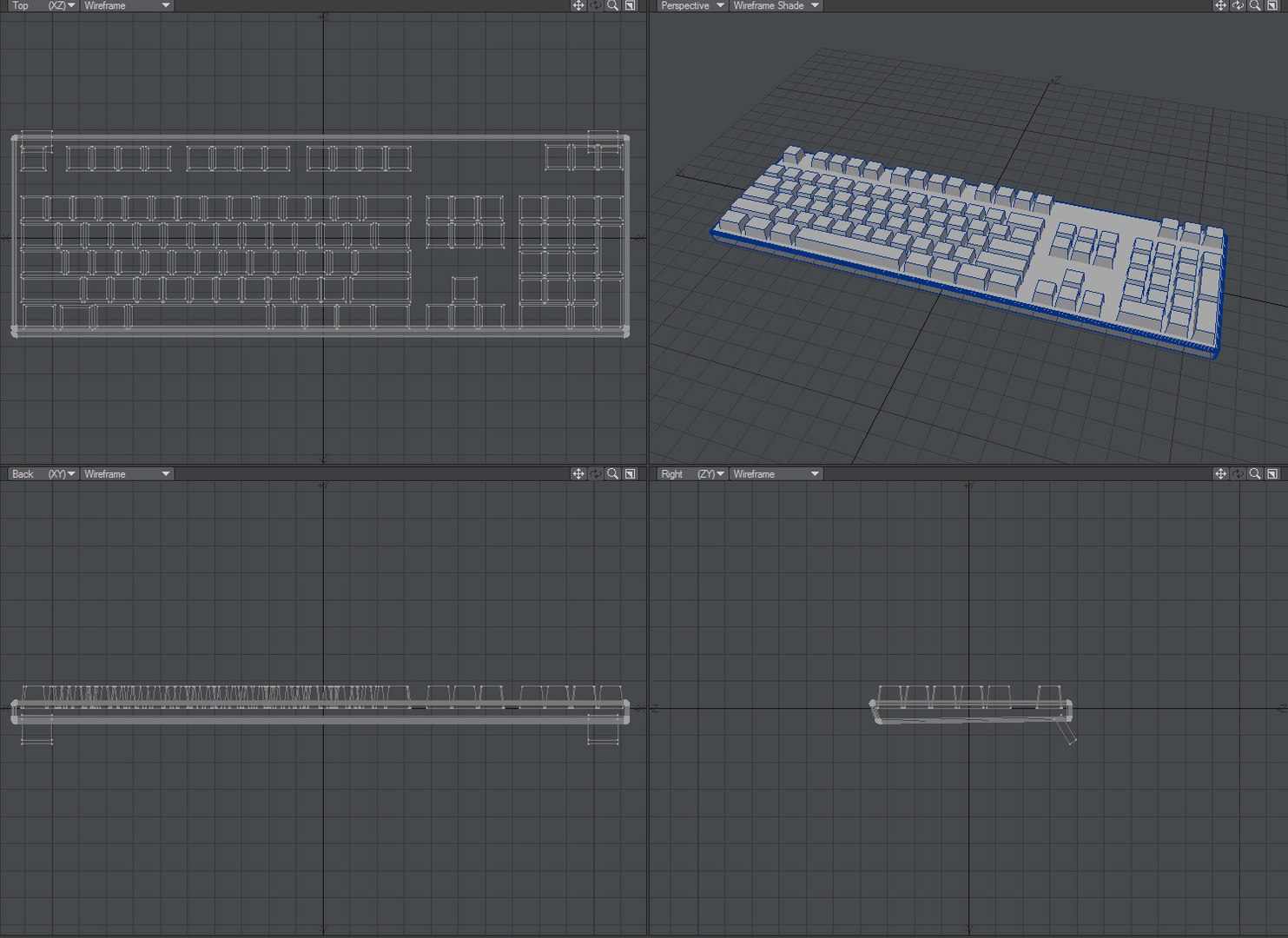 Free Basic Keyboard 3d Model